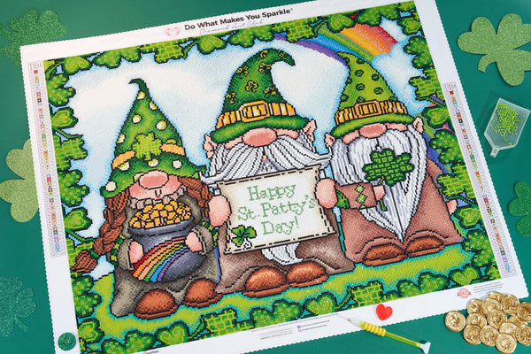 St. Patrick's Day Gnomes – Diamond Art Club