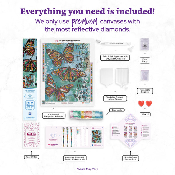 Take Time Butterflies – Diamond Art Club