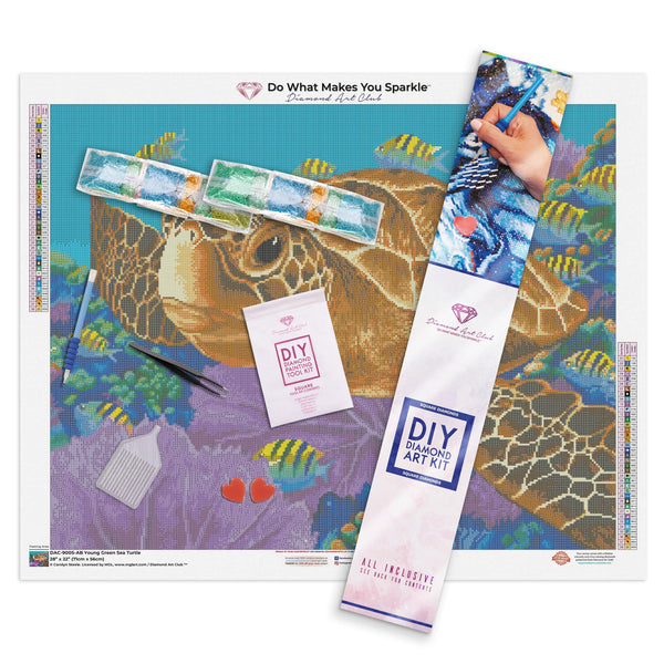 Young Green Sea Turtle – Diamond Art Club