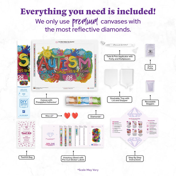 Autism - Accept Understand Love – Diamond Art Club
