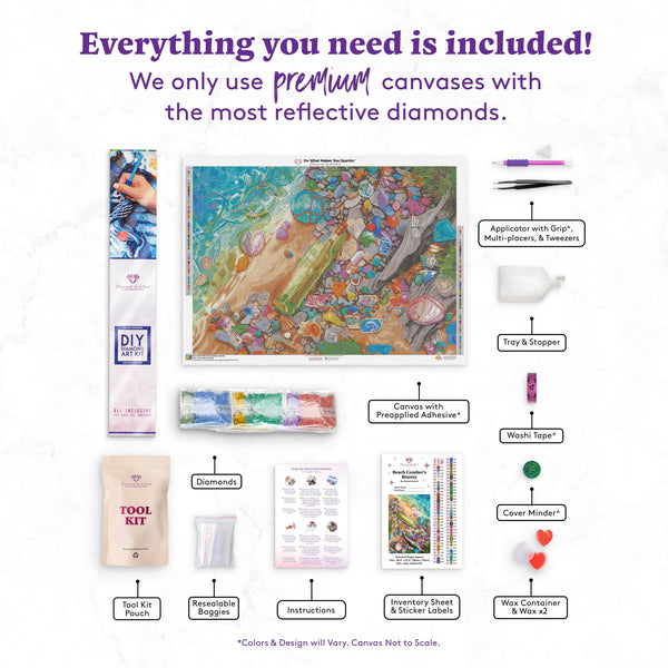 Beachcomber's Bounty Diamond Art Painting | Diamond Art Club
