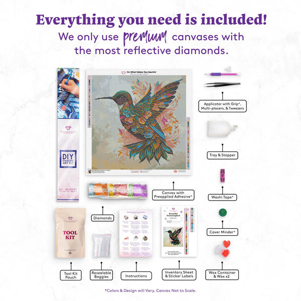 Beautiful Hummingbird – Diamond Art Club