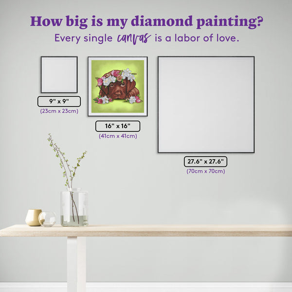 Chocolate Labrador – Diamond Art Club