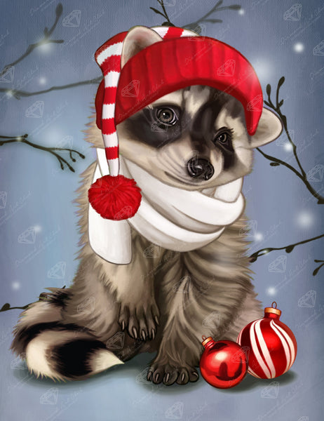 Christmas Raccoon – Diamond Art Club