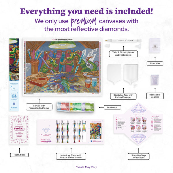 Cookies, Books, Diamonds & Birds – Diamond Art Club