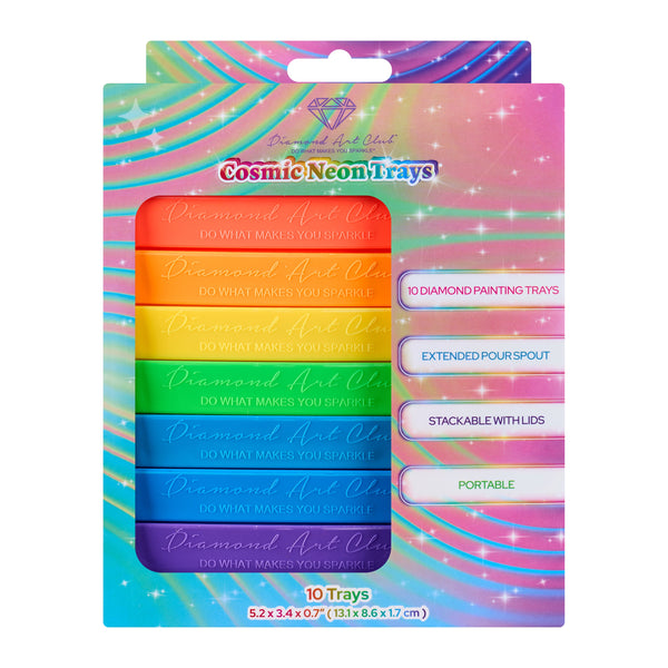 Cosmic Neon Trays (Set of 10) – Diamond Art Club
