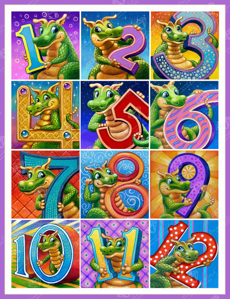 Counting with the Draglings – Diamond Art Club
