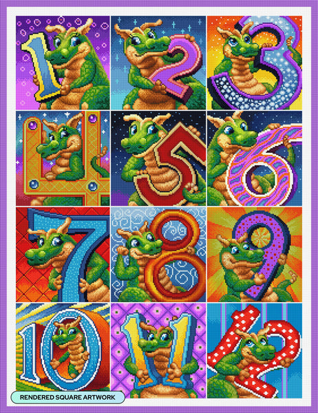 Counting with the Draglings – Diamond Art Club