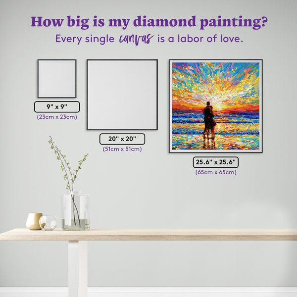 Couple at the Beach Sunset – Diamond Art Club