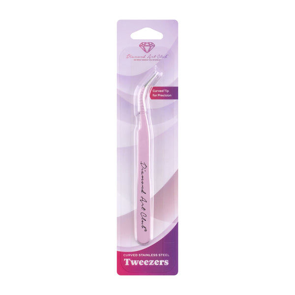 Curved Stainless Steel Tweezers – Diamond Art Club