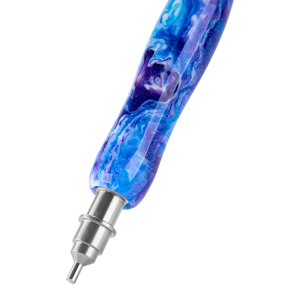 Twist And Pick Premium Pen - Cyan Calypso Swirl – Diamond Art Club