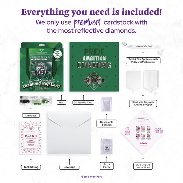 Diamond Pop™ Card - Slytherin™ – Diamond Art Club