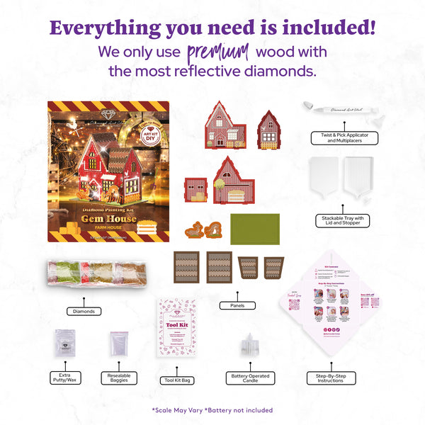 Gem House - Farm House – Diamond Art Club