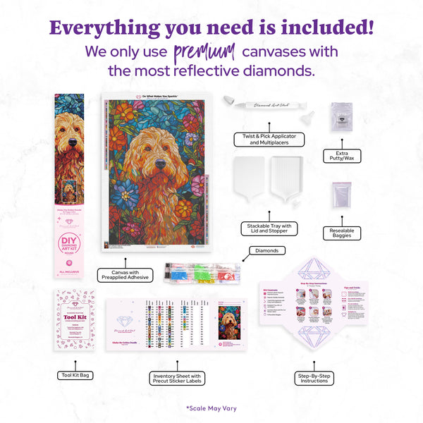 Gladys the Golden Doodle – Diamond Art Club