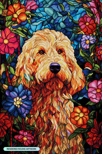 Gladys the Golden Doodle – Diamond Art Club