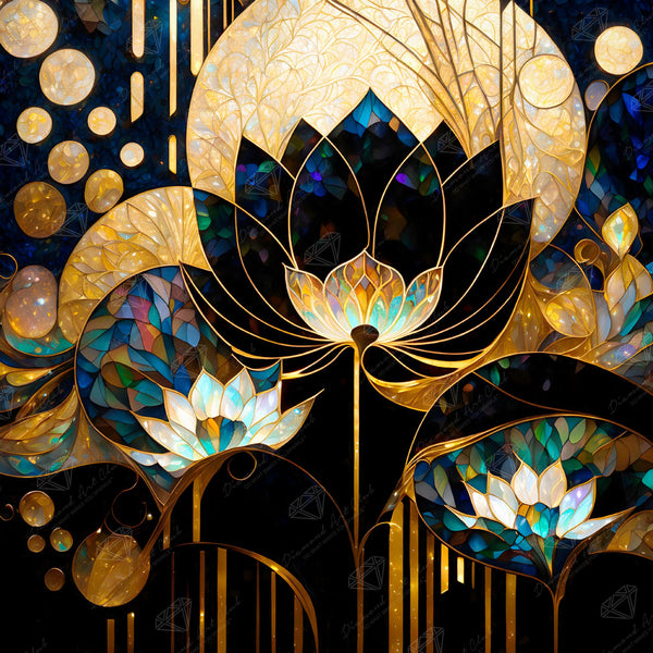 Golden Lotus – Diamond Art Club