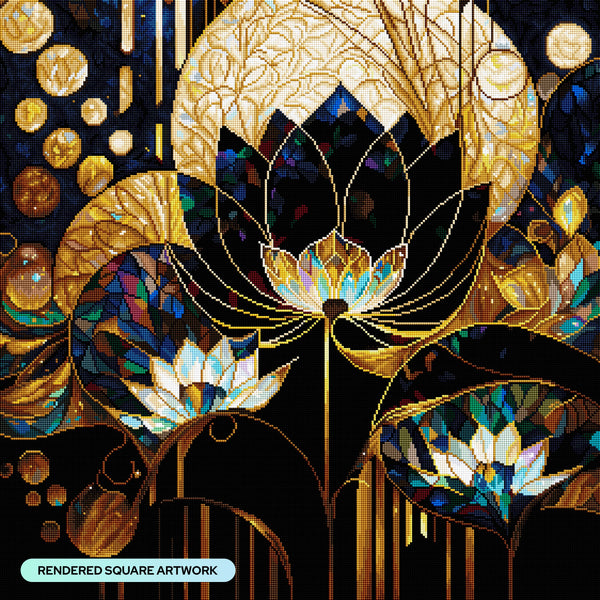 Golden Lotus – Diamond Art Club