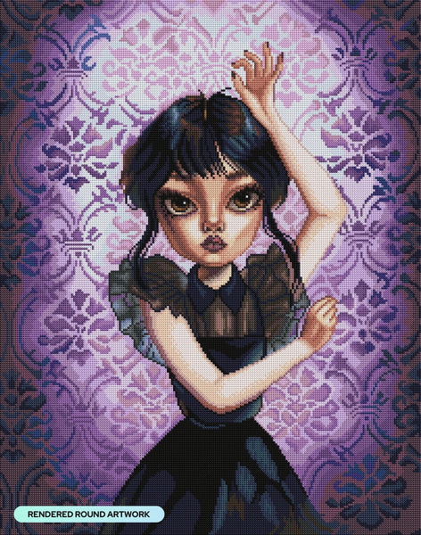 Gothic Girl Dancing – Diamond Art Club