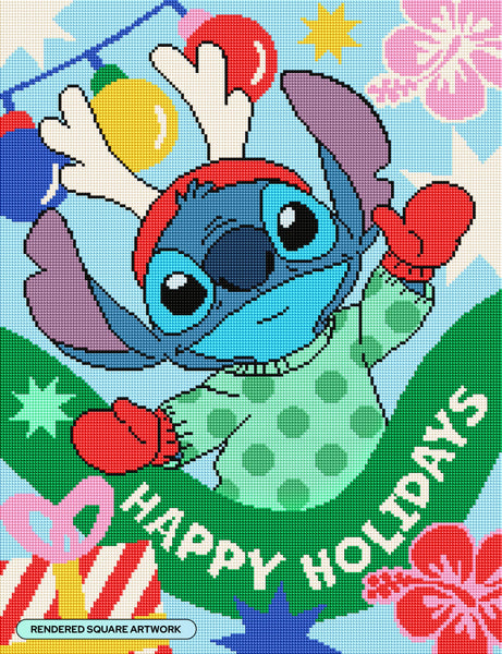 Happy Holidays Stitch – Diamond Art Club