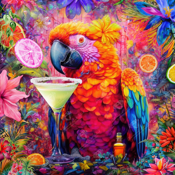 Happy Hour Parrot – Diamond Art Club