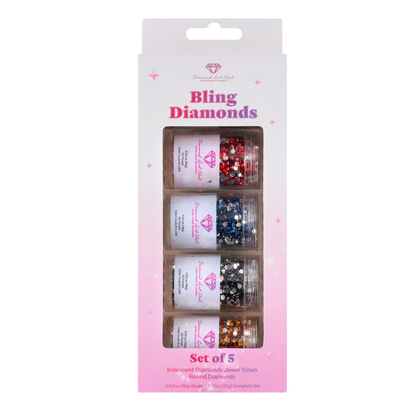 Iridescent - Jewel Tones Round (Set of 5) – Diamond Art Club