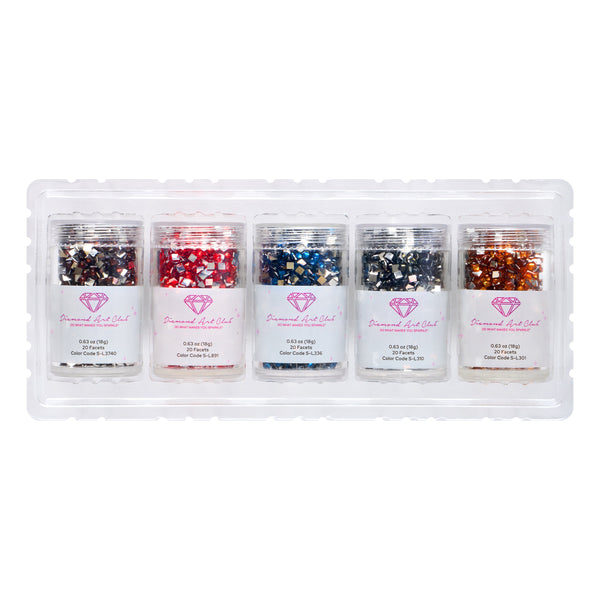 Iridescent - Jewel Tones Square (Set of 5) – Diamond Art Club