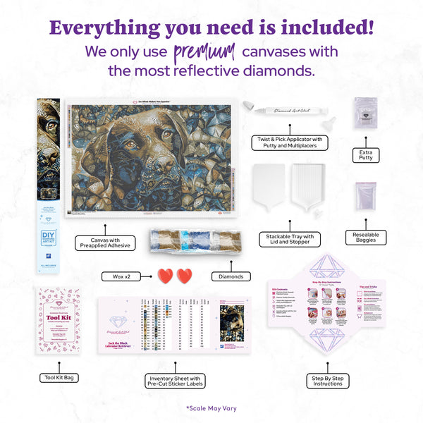 Jack the Black Labrador Retriever – Diamond Art Club