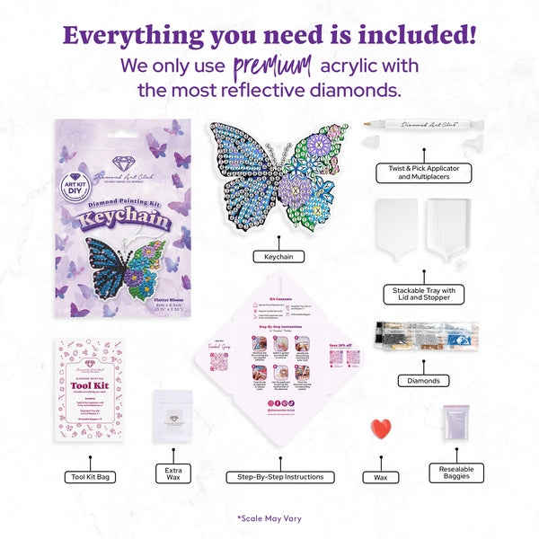 Keychain - Flutter Bloom – Diamond Art Club
