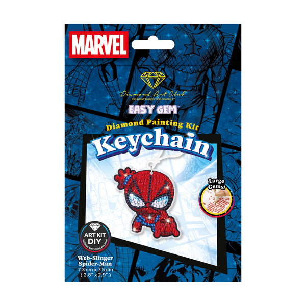 Easy Gem™ Keychain - Web-Slinger Spider-Man™ – Diamond Art Club