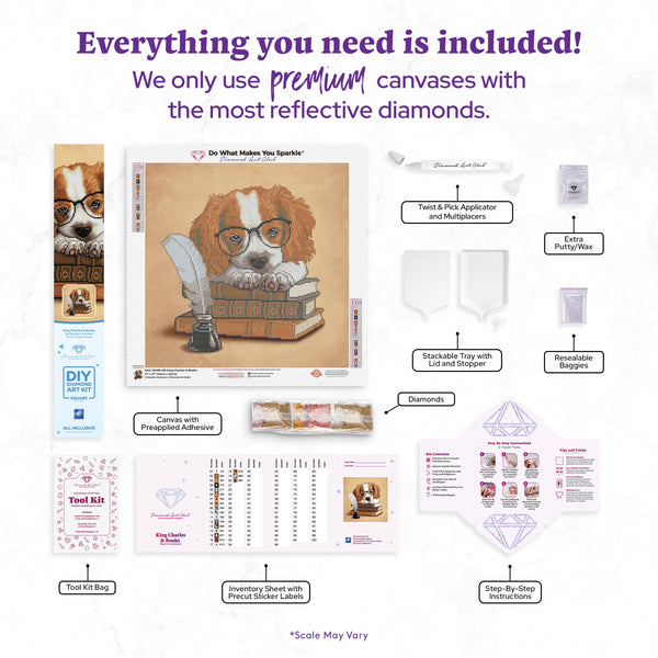 King Charles & Books – Diamond Art Club