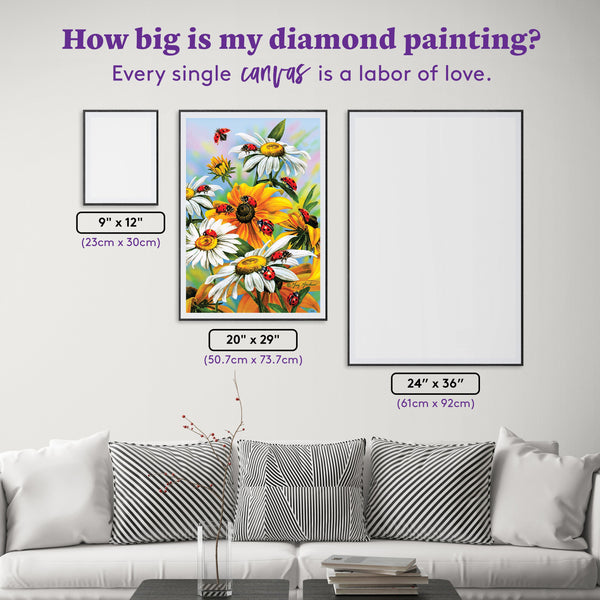 Ladybug on Sunflower – Diamond Art Club