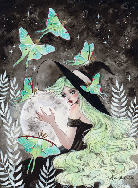 Luna Moth Witch – Diamond Art Club