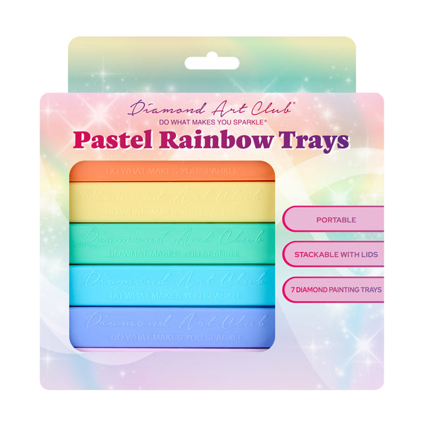 Pastel Rainbow Trays - Large (Set of 7) – Diamond Art Club