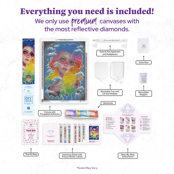 Rainbow Girl – Diamond Art Club