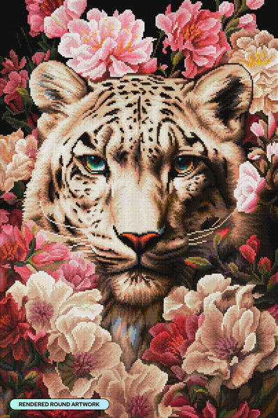 Sabrina the Snow Leopard – Diamond Art Club