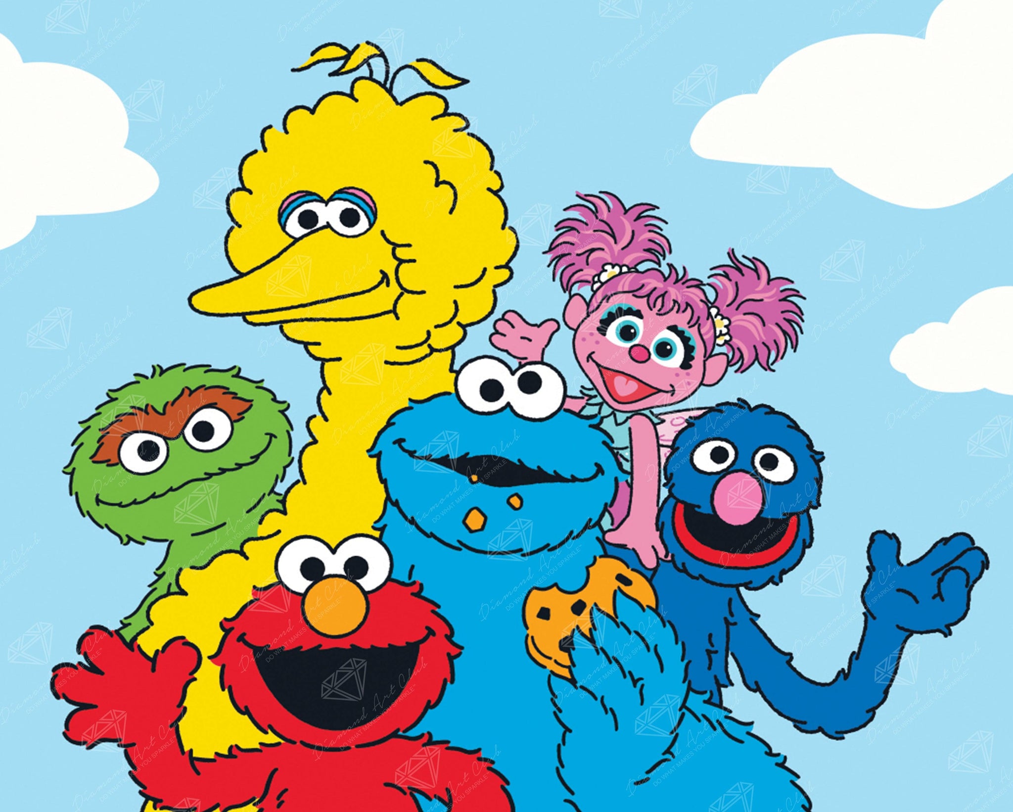 Sesame Street Group Clipart