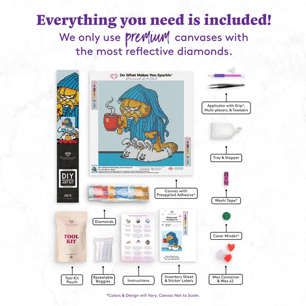 Sleepy and Grumpy Cat – Diamond Art Club