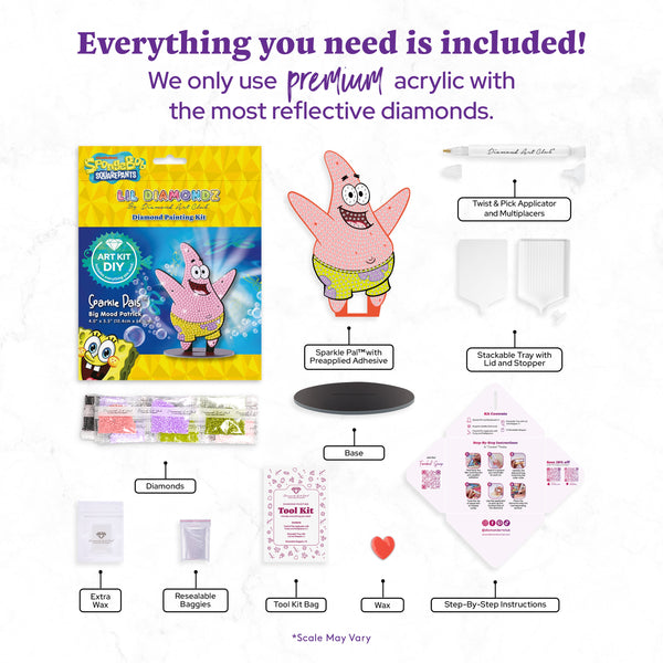 Sparkle Pals™ - Big Mood Patrick – Diamond Art Club