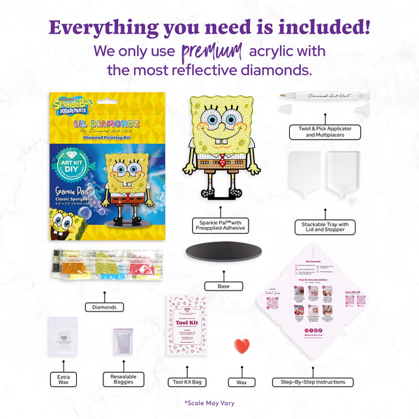 Sparkle Pals™ - Classic SpongeBob™ – Diamond Art Club