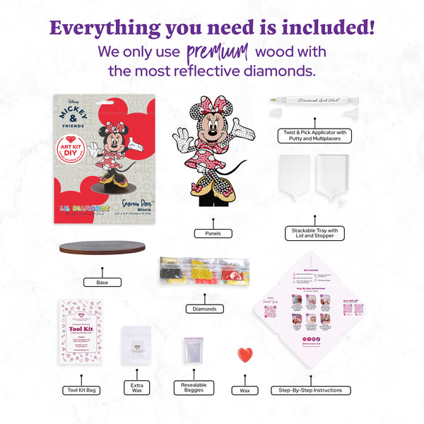 Sparkle Pals™ - Minnie Mouse™ – Diamond Art Club