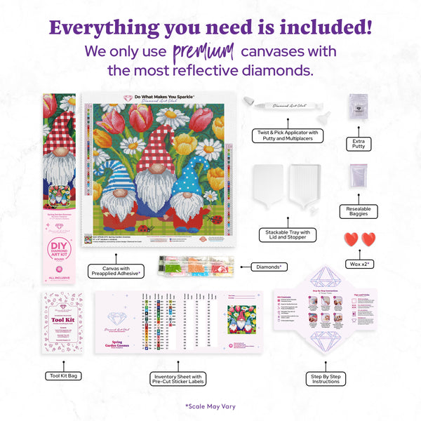 Spring Garden Gnomes – Diamond Art Club