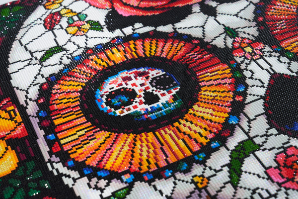 Stained Glass Sugar Skull – Diamond Art Club