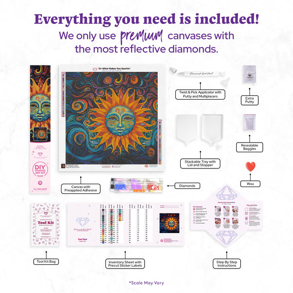 Sun Face – Diamond Art Club
