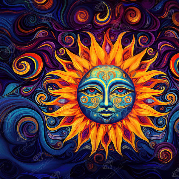 Sun Face – Diamond Art Club