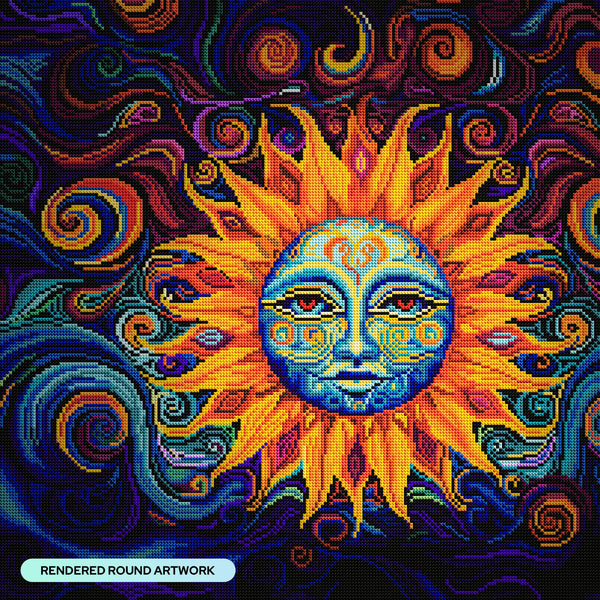 Sun Face – Diamond Art Club
