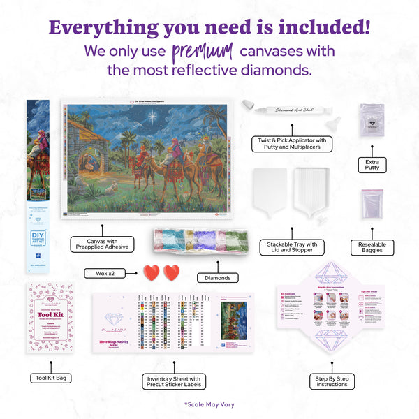 Three Kings Nativity Scene – Diamond Art Club