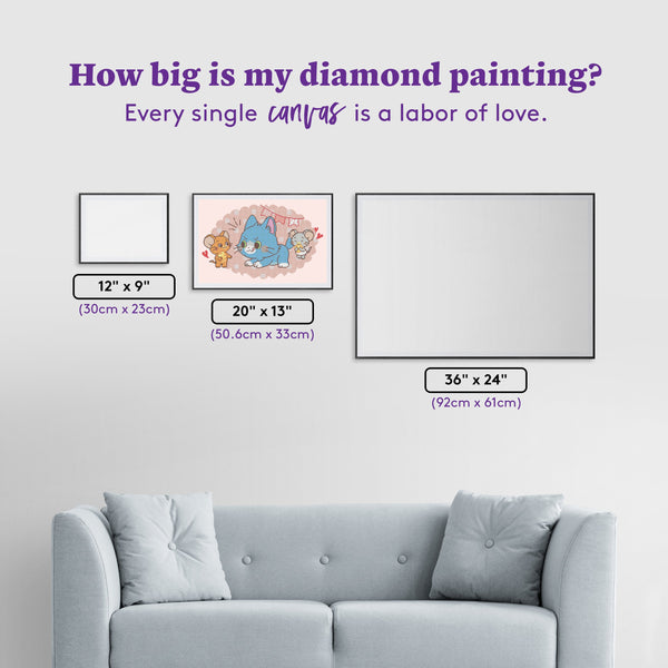 Tom, Jerry, and Nibbles – Diamond Art Club