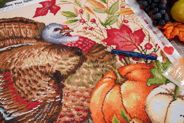 Turkey & Pumpkins – Diamond Art Club