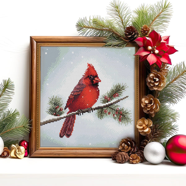 Winter Cardinal – Diamond Art Club