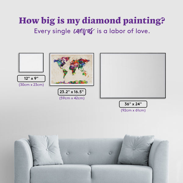 World Map – Diamond Art Club